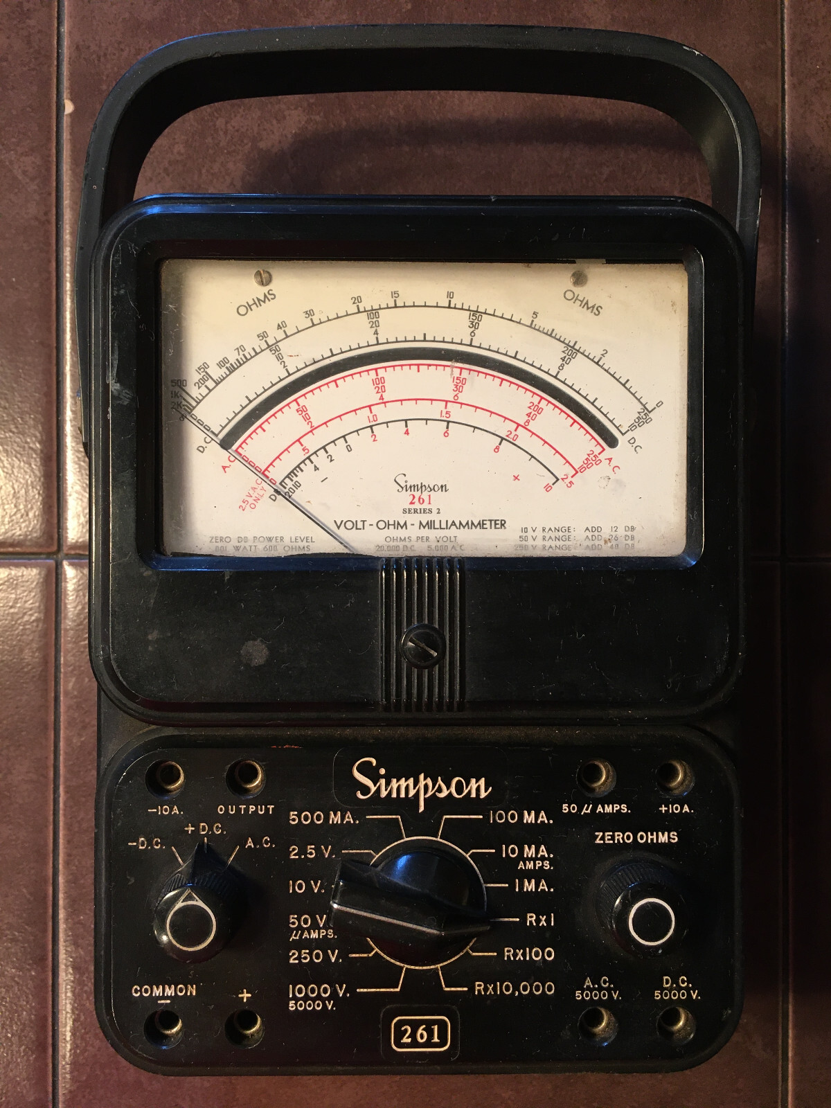 Simpson Analog Multimeter