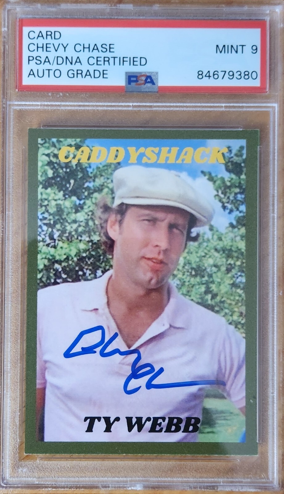 Chevy Chase Autographed Caddyshack card PSA Signed Ty Webb | eBay