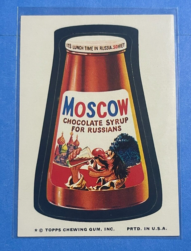 VTG 1973 Topps Wacky Pack Packages - MOSCOW CHOCOLATE SYRUP ~ Card | eBay