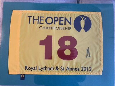 Ernie Els Signed 2012 British Open Pin Flag Royal Lithum | eBay