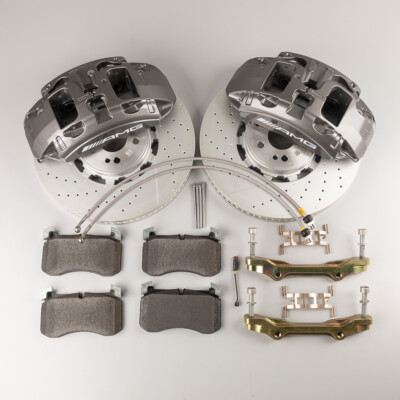 New Genuine Mercedes-Benz GLS63 GLE63 W167 AMG Front SILVER big brake ...