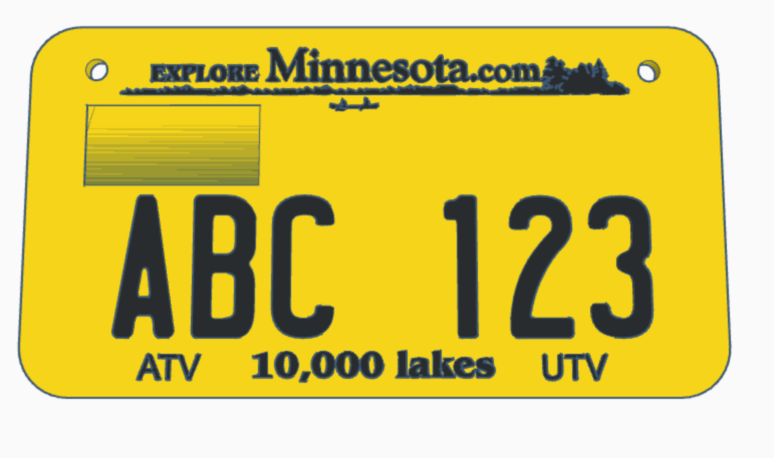 Minnesota ATV/UTV Custom License Plate | eBay