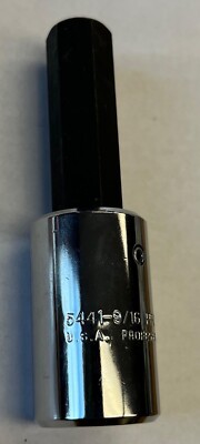 Proto Professional 9/16" Hex Bit Driver Socket 1/2" Drive 5441-9/16 USA ...