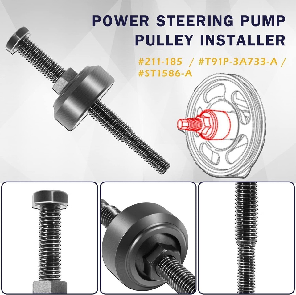 303-S455 Water Pump Pulley Service Kit Removal Tool Set for Ford ...