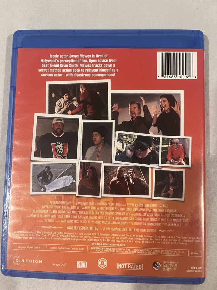 Madness in the Method (Blu-ray) Brian O'Halloran Casper Van Dien Kevin ...