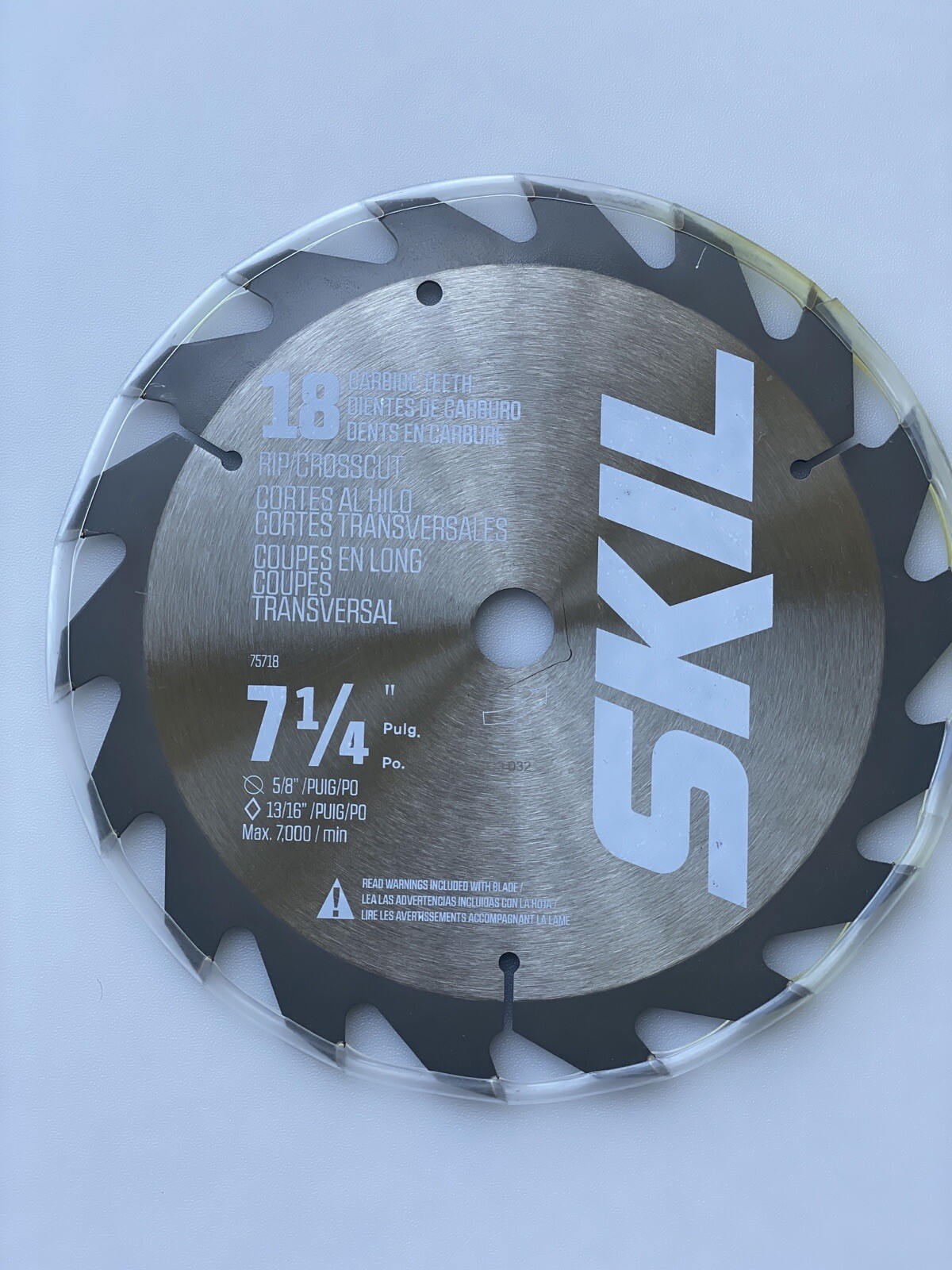 Skil Saw Carbide Teeth 7-1/4" / 18T Saw Blade with Anti-Friction ...