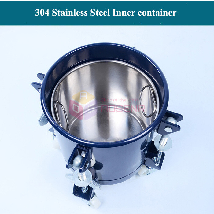 10L Pressure Feed Paint Blender Mixer Pot Tank Sprayer Mixing Drum Air ...