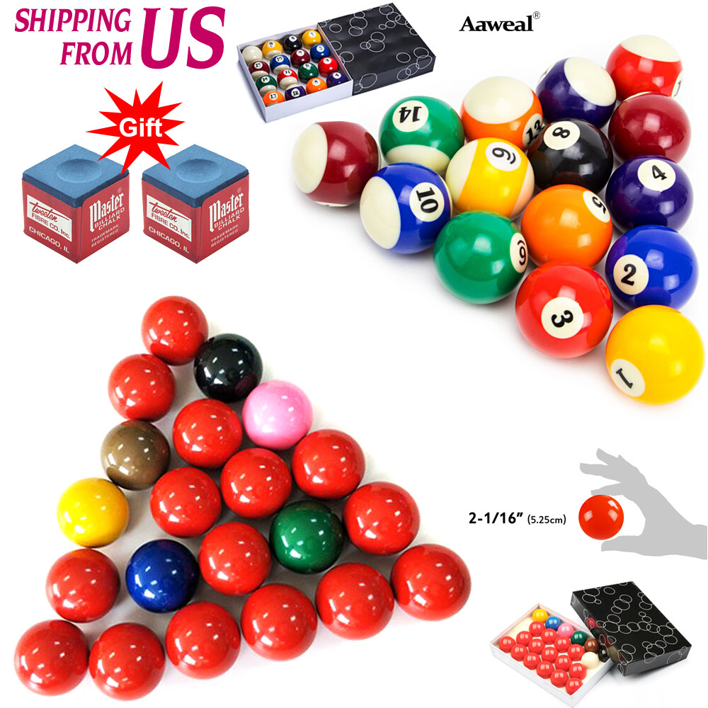 2-1/16" USA Snooker Complete 22 Ball/ Billiard Pool Balls 2 1/4" Inch ...