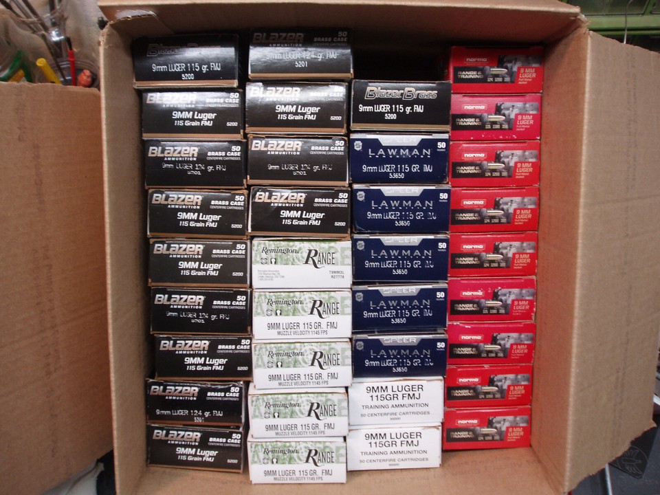 9mm empty ammo boxes with trays | eBay