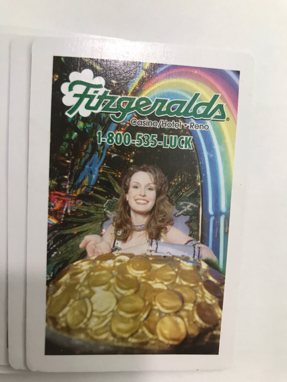 Vintage Fitzgeralds Casino Hotel Reno Nevada Leprechaun playing cards ...