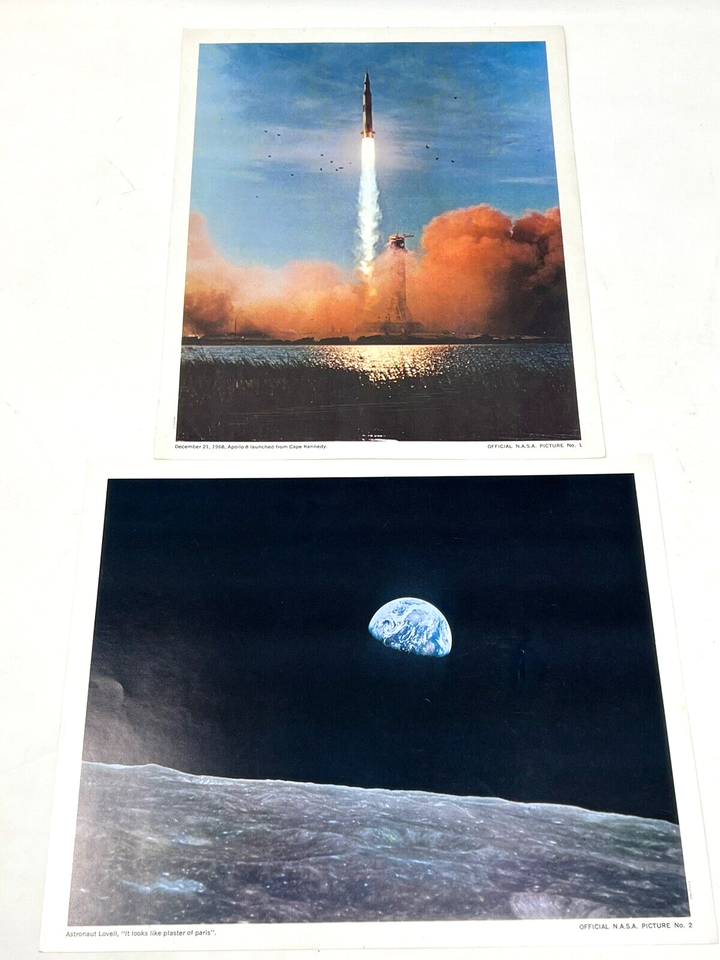NASA 1969 Apollo 8-9-10-11 Set of 16 Official Photos Kodak Paper 8 x 10 ...
