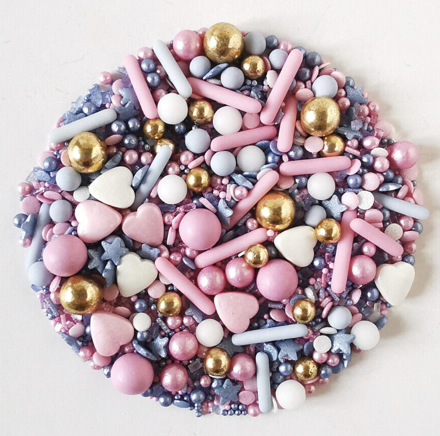 Edible Sprinkles Cake Cupcakes Premium Luxury Gold Silver Pink ...