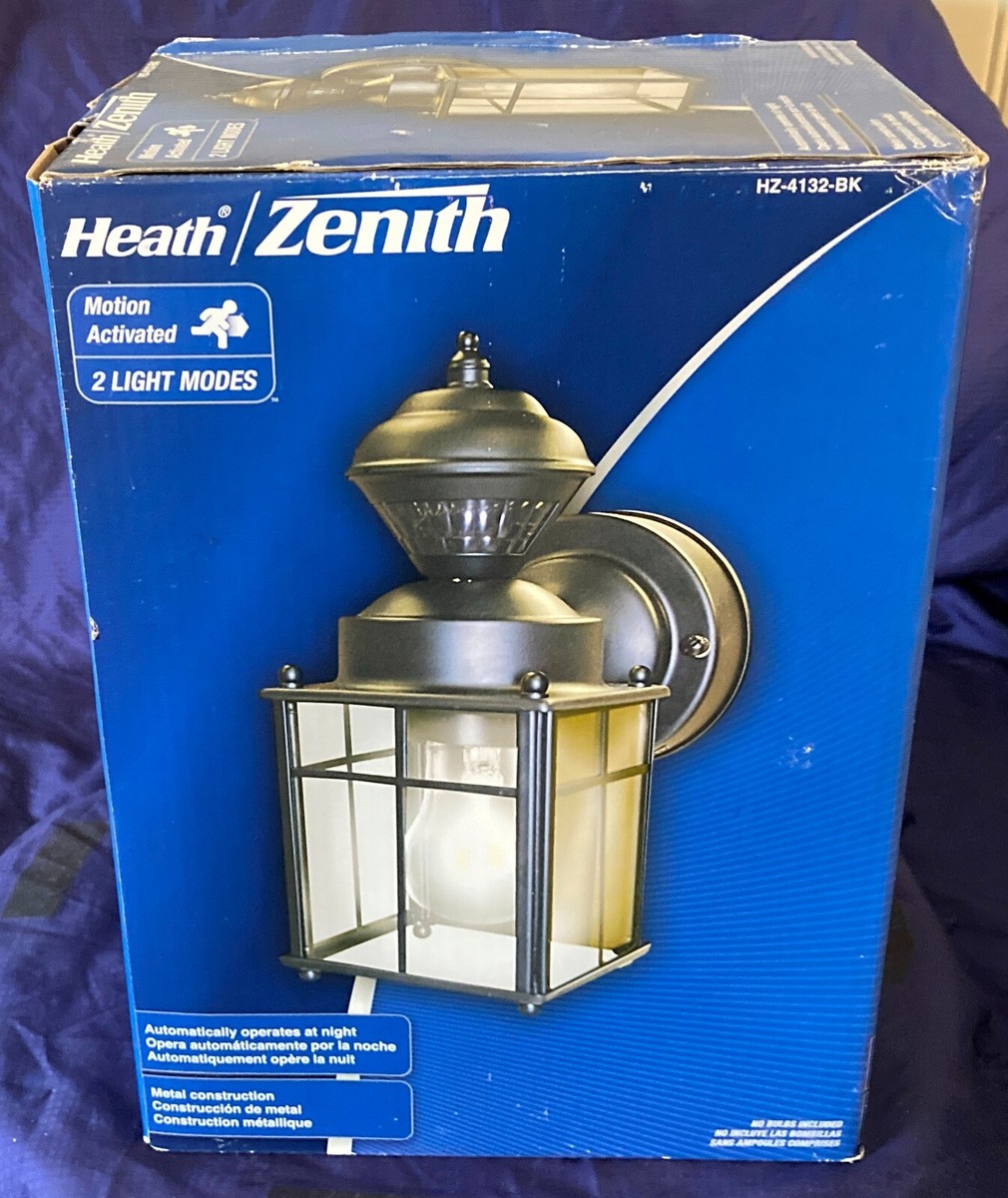Zenith Motion Activated Wall Lantern Heath Zenith HZ 4192 WH G White