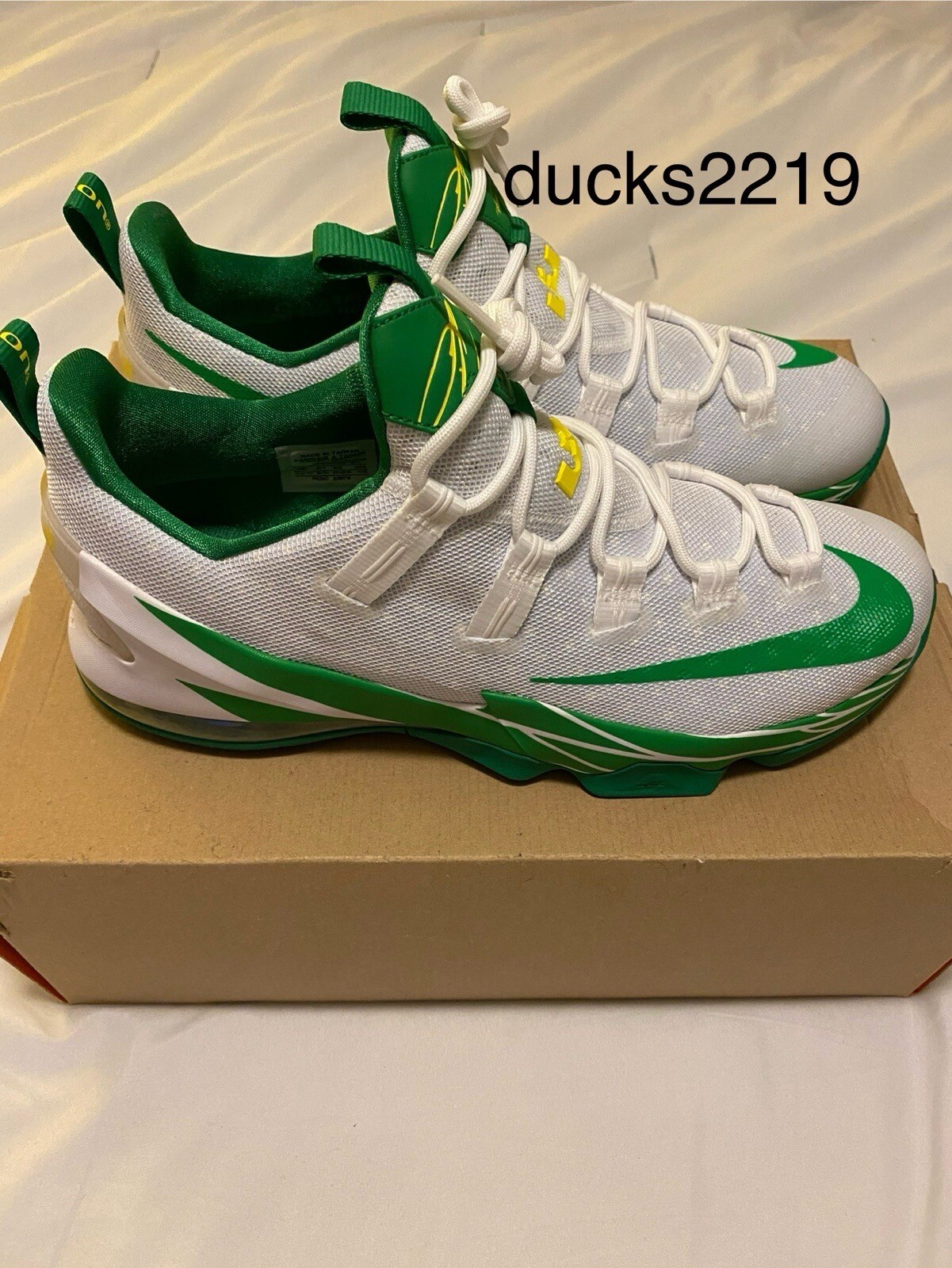 Nike Lebron James 13 Low Oregon Ducks Player Exclusive Sample Sz 13 ...