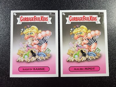 Malibu Barbie Spoof Margot Robbie Greta Gerwig Garbage Pail Kids 2 Card ...