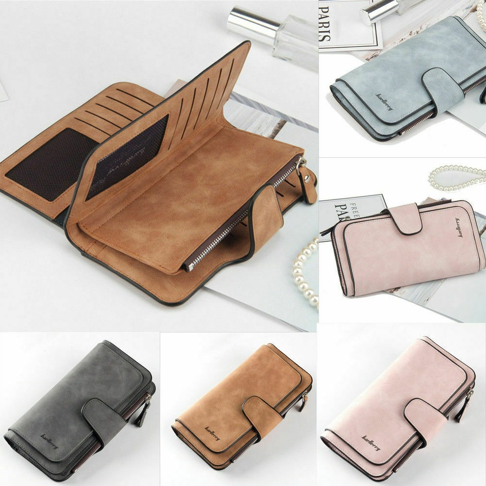 Women Lady Leather Wallet Long Clutch Card Holder Purse Handbag ...