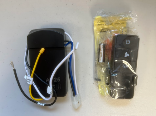 Hampton Bay Riley 44-in Brushed Nickel Ceiling Fan Replacement Remote ...