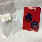 Vintage Military Collar Insignia Set (2) Senior Master Sergeant CAP | eBay