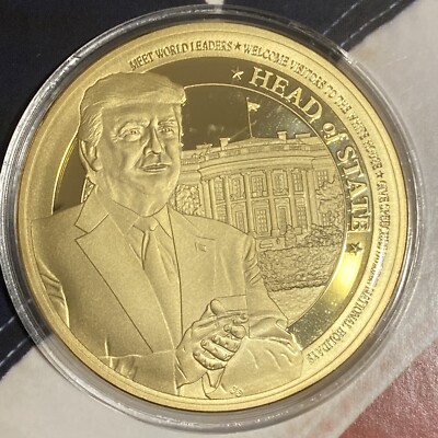 DONALD TRUMP HEAD OF STATE COMMEMORATIVE COIN | eBay