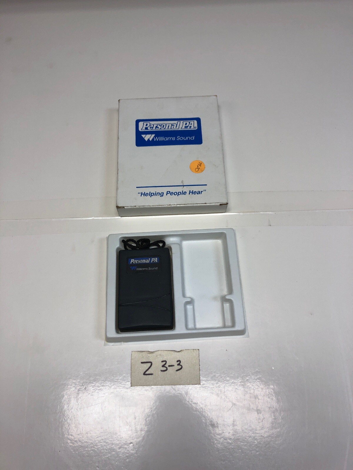 Williams Sound Personal PA Sound Amplifier System FM Receiver Model R7 ...