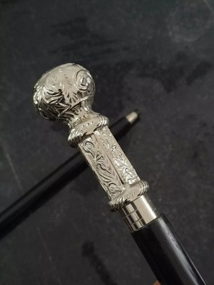 Victorian Handle Silver Royal Walking Stick Wooden Cane Luxury Style ...