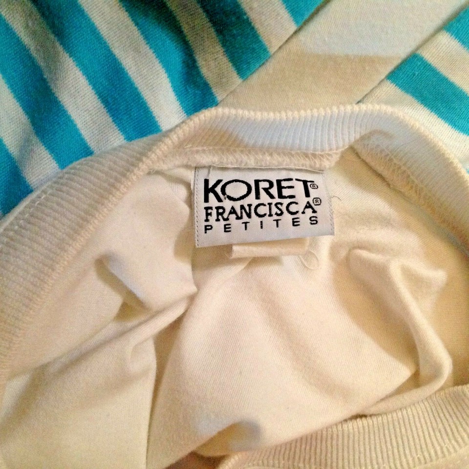 Koret Francisca Petites Color Block Women's Top Shirt Size: M Medium ...