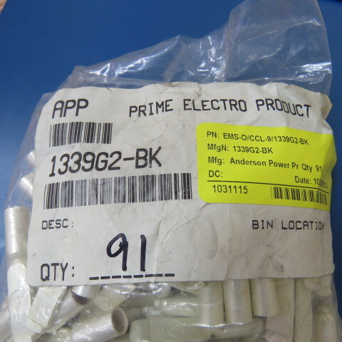 Anderson Power Products 1339G2-BK Qty of 20 per Lot Blade Contact 6 AWG ...