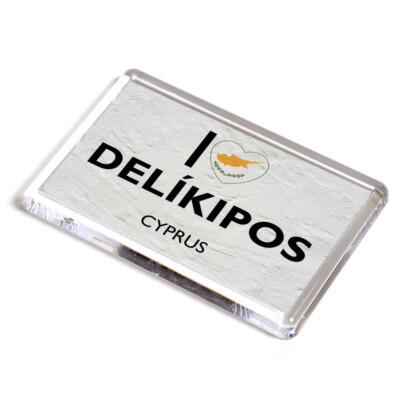 FRIDGE MAGNET - I Love Delikipos, Cyprus | eBay UK