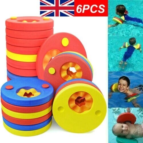 Kids Arm Float Discs 6 Pcs Swimming Arm Bands Detachable Pool EVA Foam ...