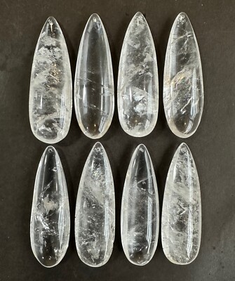 Natural Rock Crystal Quartz Chandelier Pendants Prisms Spindle Shape ...