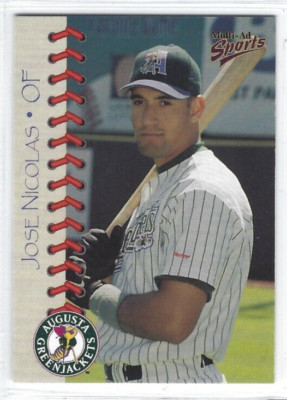 1998 Augusta GreenJackets (Class A-Pittsburgh Pirates) Jose Nicolas | eBay