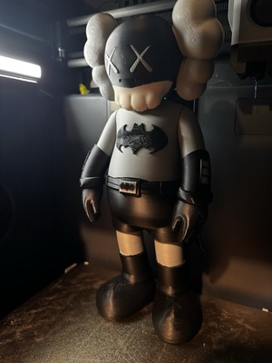 3D PRINTED 12" KAWS COMPANION FIGURINE- BATMAN THEME | eBay