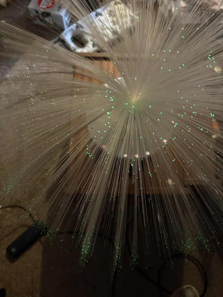 Fibre Optic Lamp By cima international Vintage 1970s Colour Changing ...