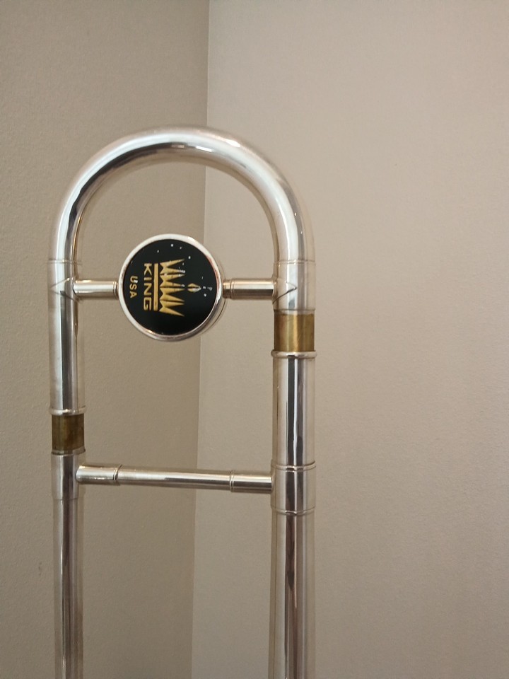 King 2B Liberty Slide & Valve Silver Trombone SN 442815 | eBay