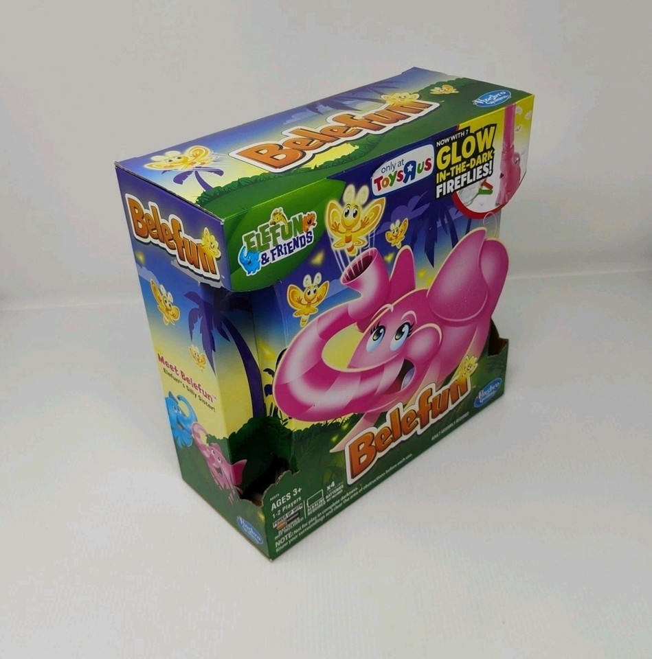 BELEFUN Elefun Butterfly Catching Game PINK Elephant Glow In The Dark ...