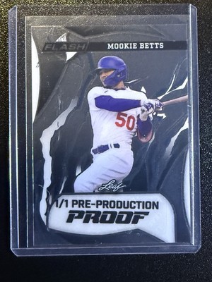 2023 Leaf Flash LA Dodgers Mookie Betts - SP Clear Acetate Proof Card # ...