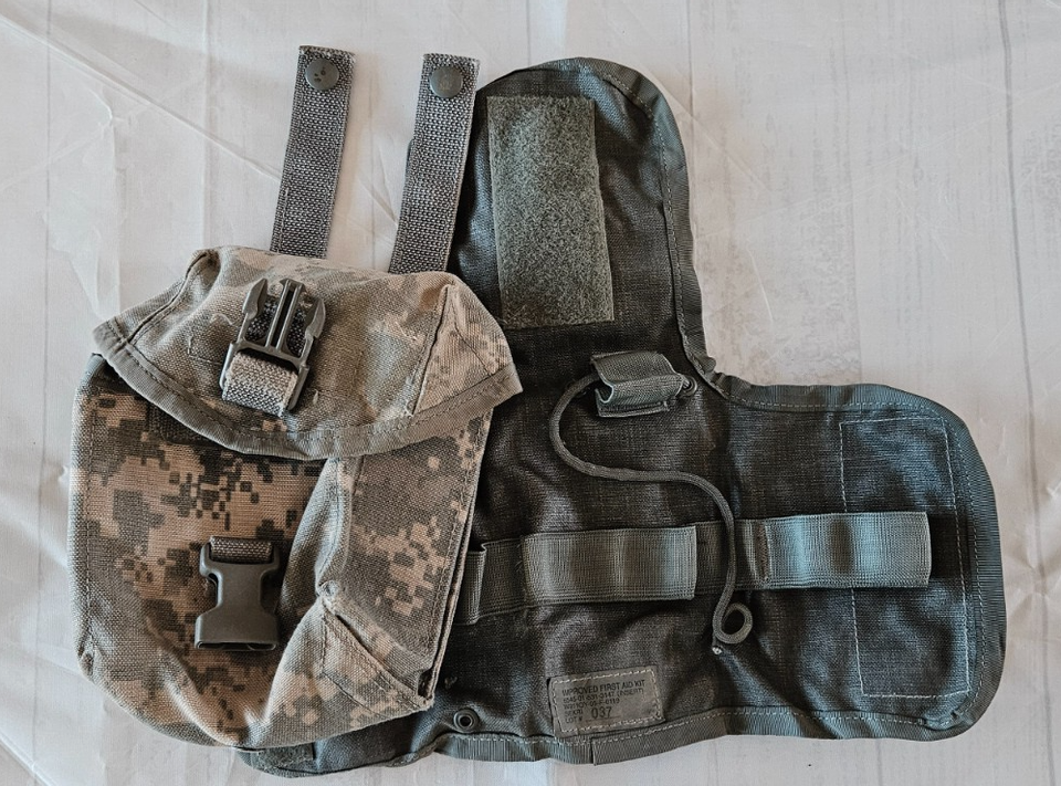 16 pc US Army MOLLE II ACU Fighting Load Carrier Vest w/Tons of Extras ...