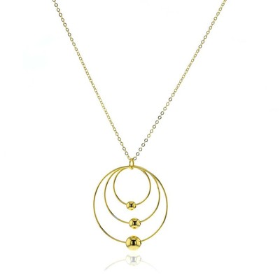 Kinsey Gold Plated Sterling Silver 925 Ladies Ring Pendant Necklace ...