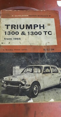 Triumph 1300 and 1500TC Handbook | eBay UK