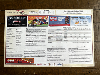 Busch Gardens Park Map 2012 Theme Park Thoughts: Park Map Design