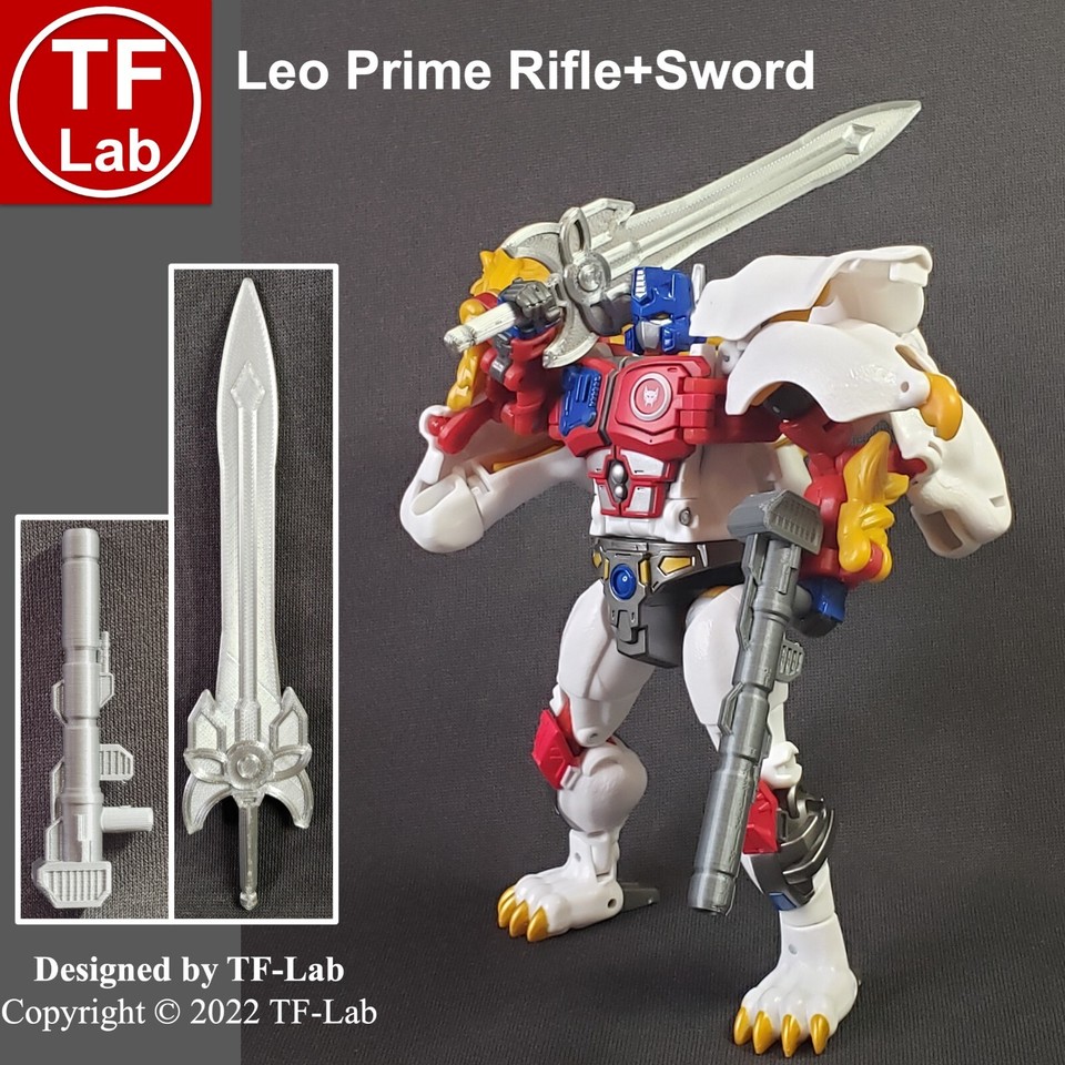 Sword + Rifle Upgrade Kit for Transformers Legacy Evolution Maximal Leo ...
