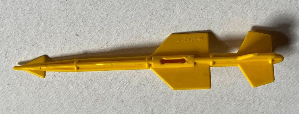 Missile for Conquest X-30 jet plane 1986 original vintage GI Joe Cobra ...