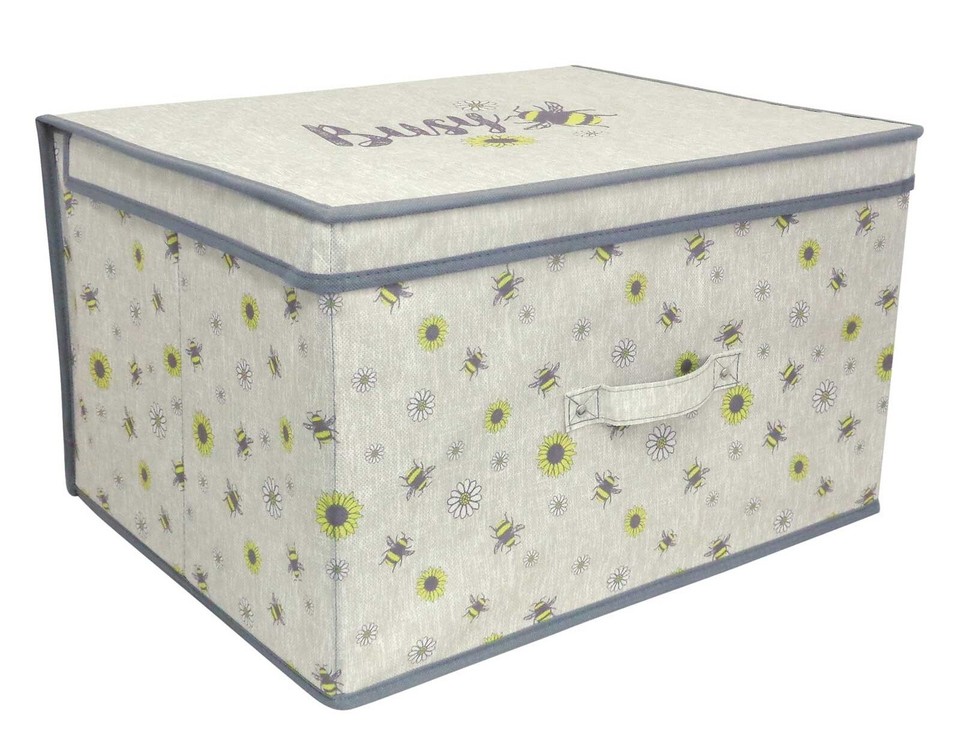 Large Collapsible Storage Box Folding Jumbo Storage Chest Kids Room Toy ...