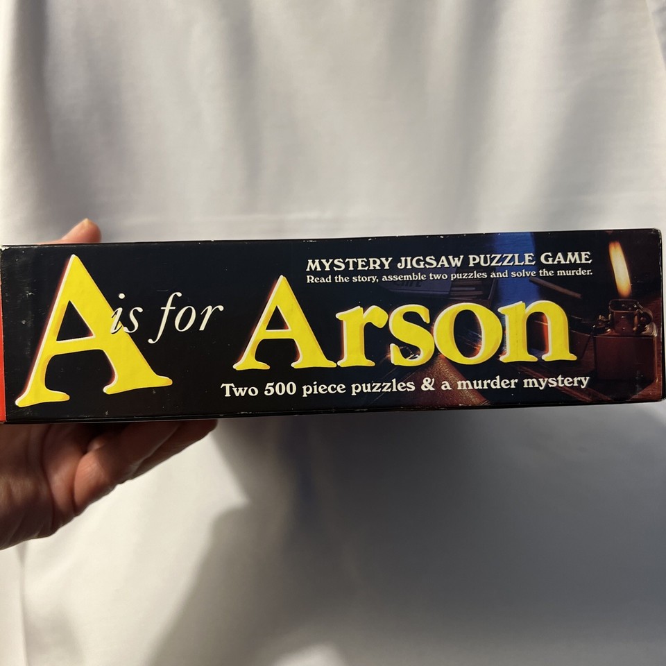 A is for Arson Alphabet Murder Mystery Series Game two 500 piece ...