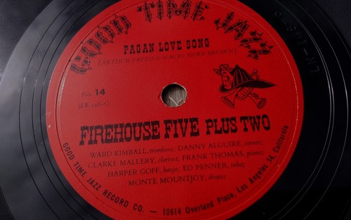 Firehouse Five Plus Two 78rpm Single 10-inch Good Time Jazz Records #14 ...