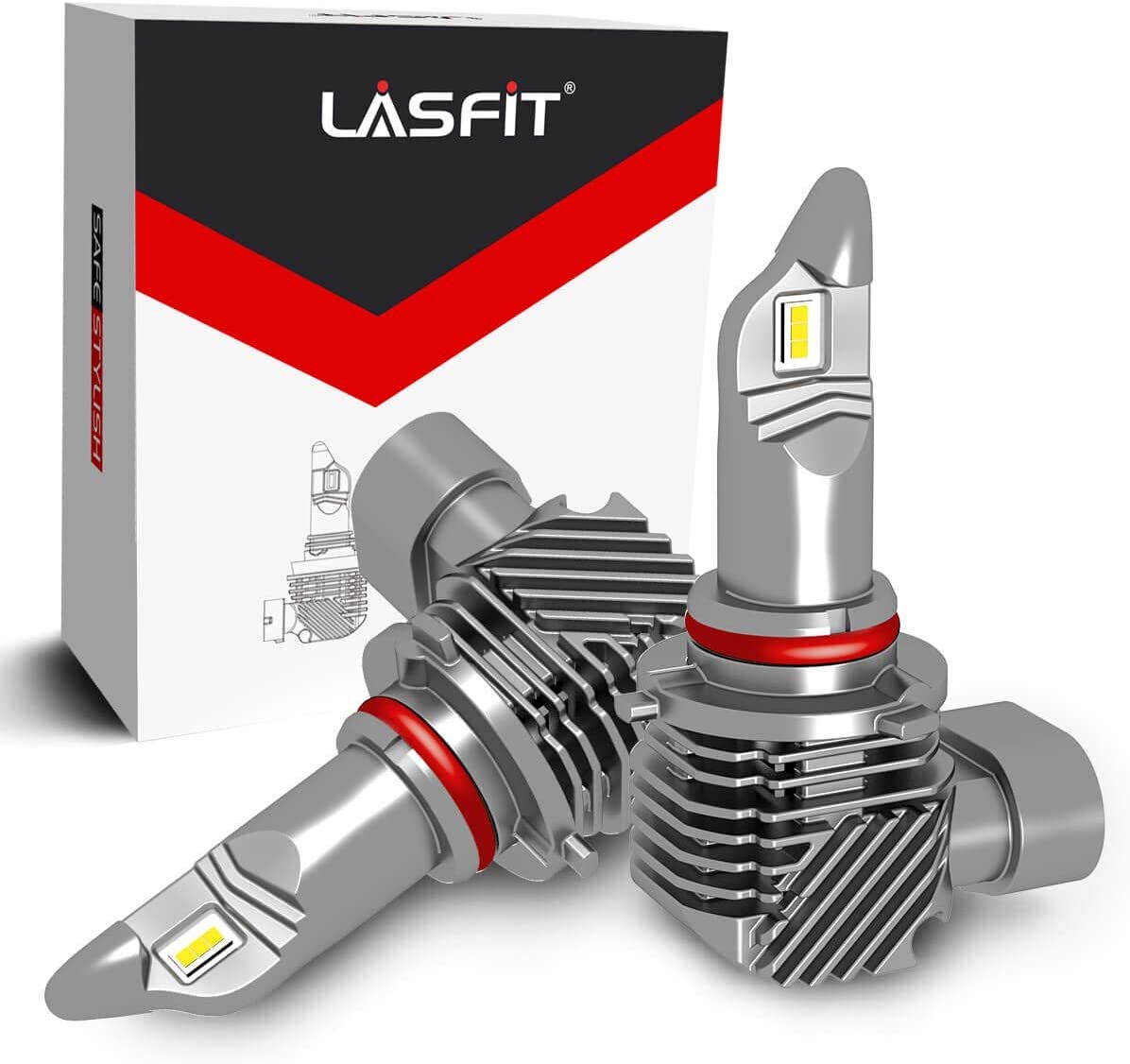 LASFIT LED Headlight Bulbs Conversion Kit 9005 9006 High Low Beam ...