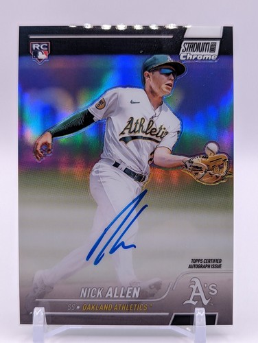 2022 Topps Stadium Club Chrome Nick Allen Rookie RC Autograph #SSCUA ...