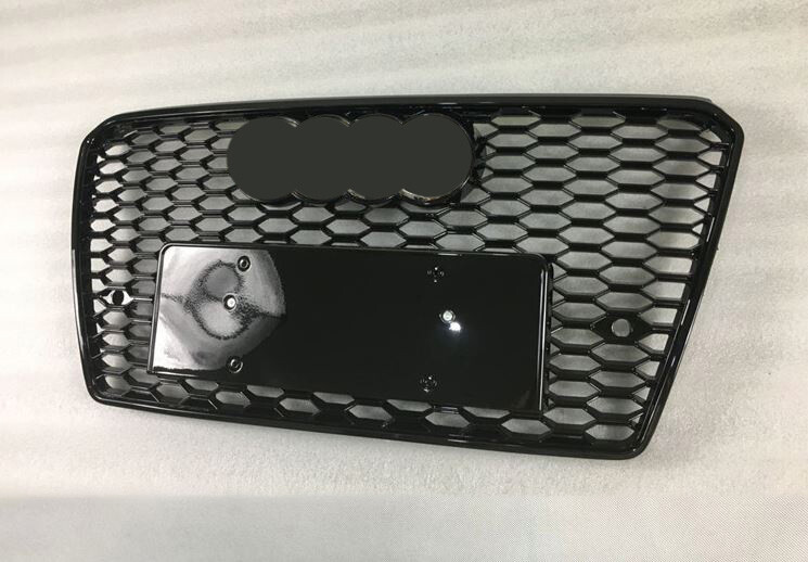For Audi A7 S7 RS7 2011 2012 2013 2014 Front Grille Full Black ...
