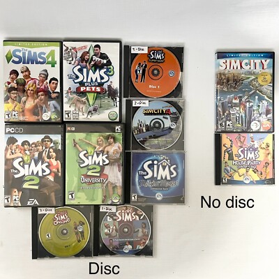 Lot Of 11 The Sims PC Mac Computer Games | eBay