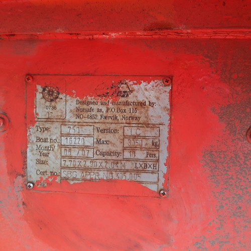 Fast rescue boat without Motor and Jet - Norsafe Magnum 750 - used good ...